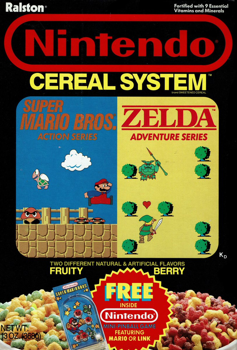 Nintendo Cereal System box. VideoGameArt&Tidbits @vgartandtidbits