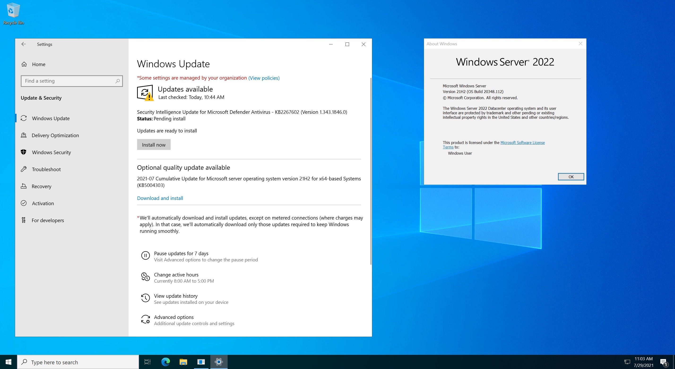 🔮WZor👁️ on Twitter: "🎯Windows Server 2022 #LTSC, Version #21H2, OS Build 20348.143.fe_release ...