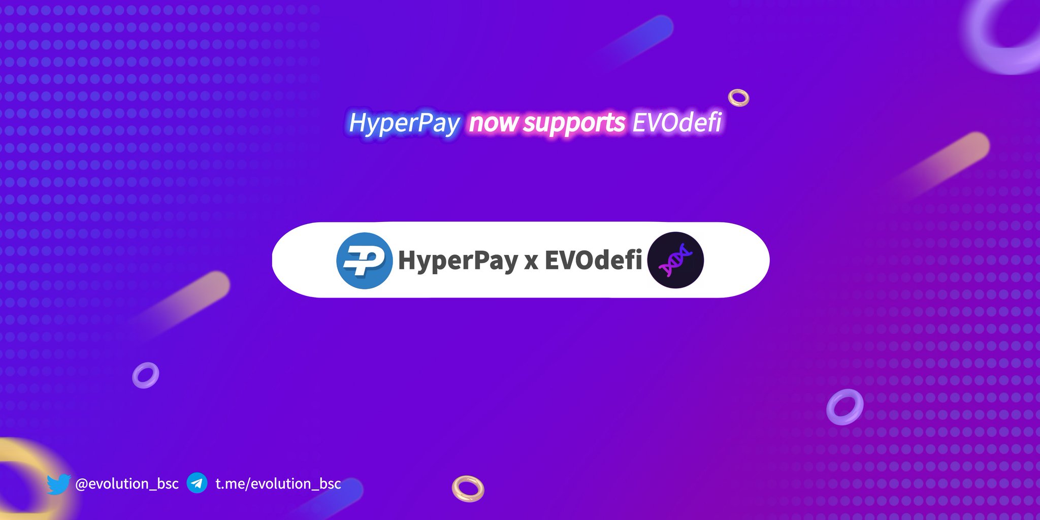EVODeFi on Twitter: "HyperPay now supports EVOdefi(#BSC #HSC )🎉 @Hyperpay_tech is a one-stop ...