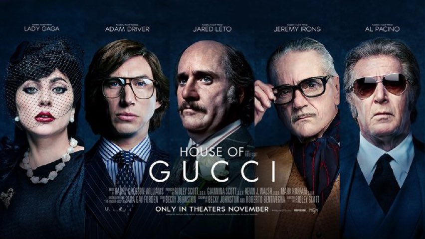 Official Cast Posters For Ridley Scotts ‘house Of Gucci • Lady Gaga