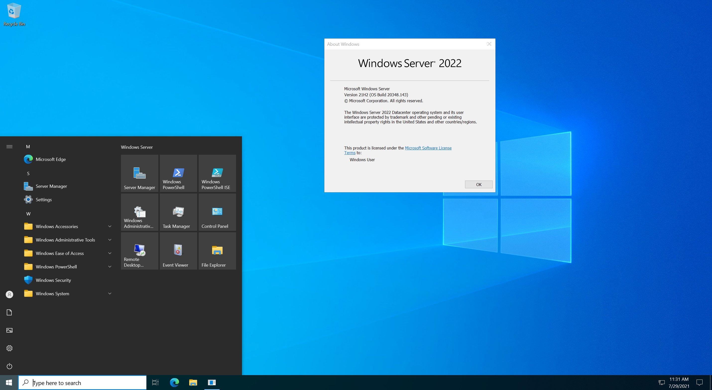 🔮WZor👁️ on Twitter: "🎯Windows Server 2022 #LTSC, Version #21H2, OS Build 20348.143.fe_release ...