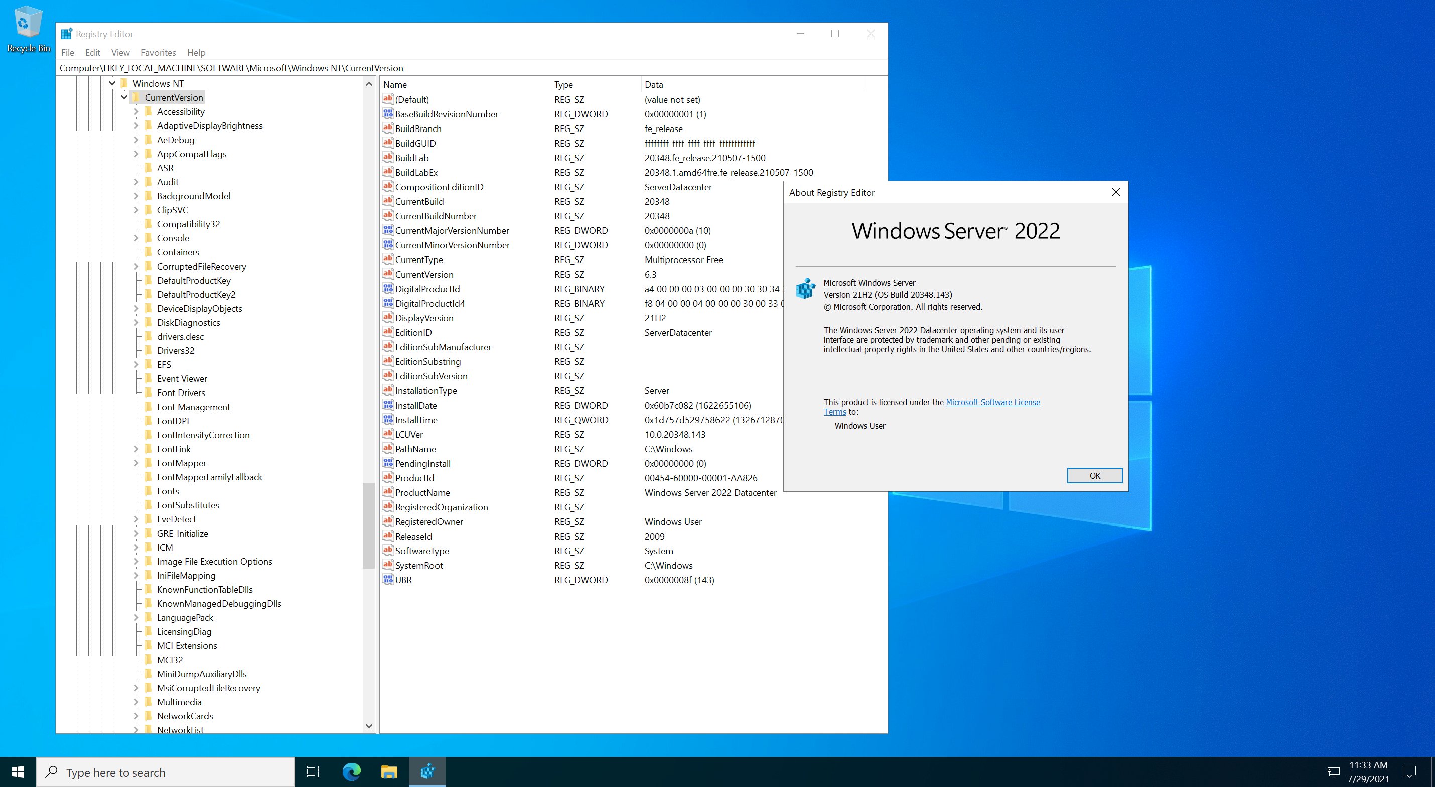 🔮WZor👁️ on Twitter: "🎯Windows Server 2022 #LTSC, Version #21H2, OS Build 20348.143.fe_release ...