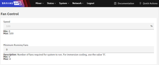 Slush Pool by Braiins on Twitter: "6/ Our firmware Braiins OS+ allows you to disable fans & set ...