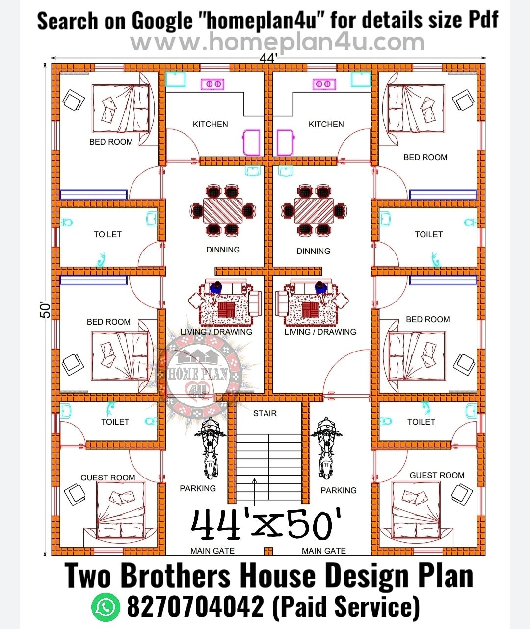 Home Plan 4u on Twitter: "Follow: @homeplan4u #floorplan #2Dplan #houseplan #homeplan #homeplans ...