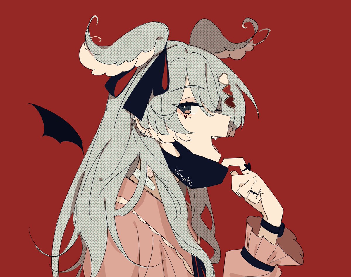 「i had to draw it reversed so she has eye」|lopiのイラスト