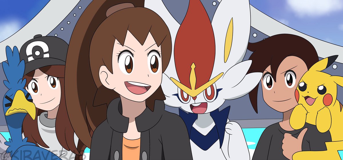 ピカチュウ 「off to Aeos Island we go! Pokemon unite」|Kira ( ᴥ ) @Paldea💕のイラスト