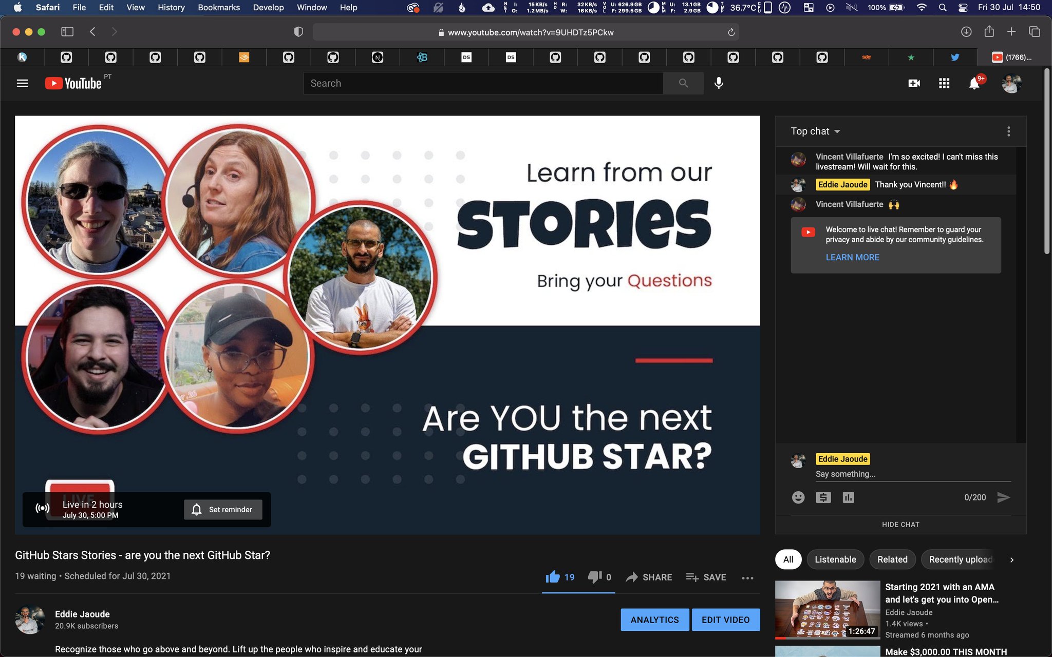Eddie Jaoude | EddieHub | Open Source GitHub Star on Twitter: "Join us in 2 hours for @github ...