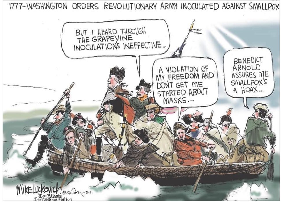 George Washington Crossing The Delaware Cartoon