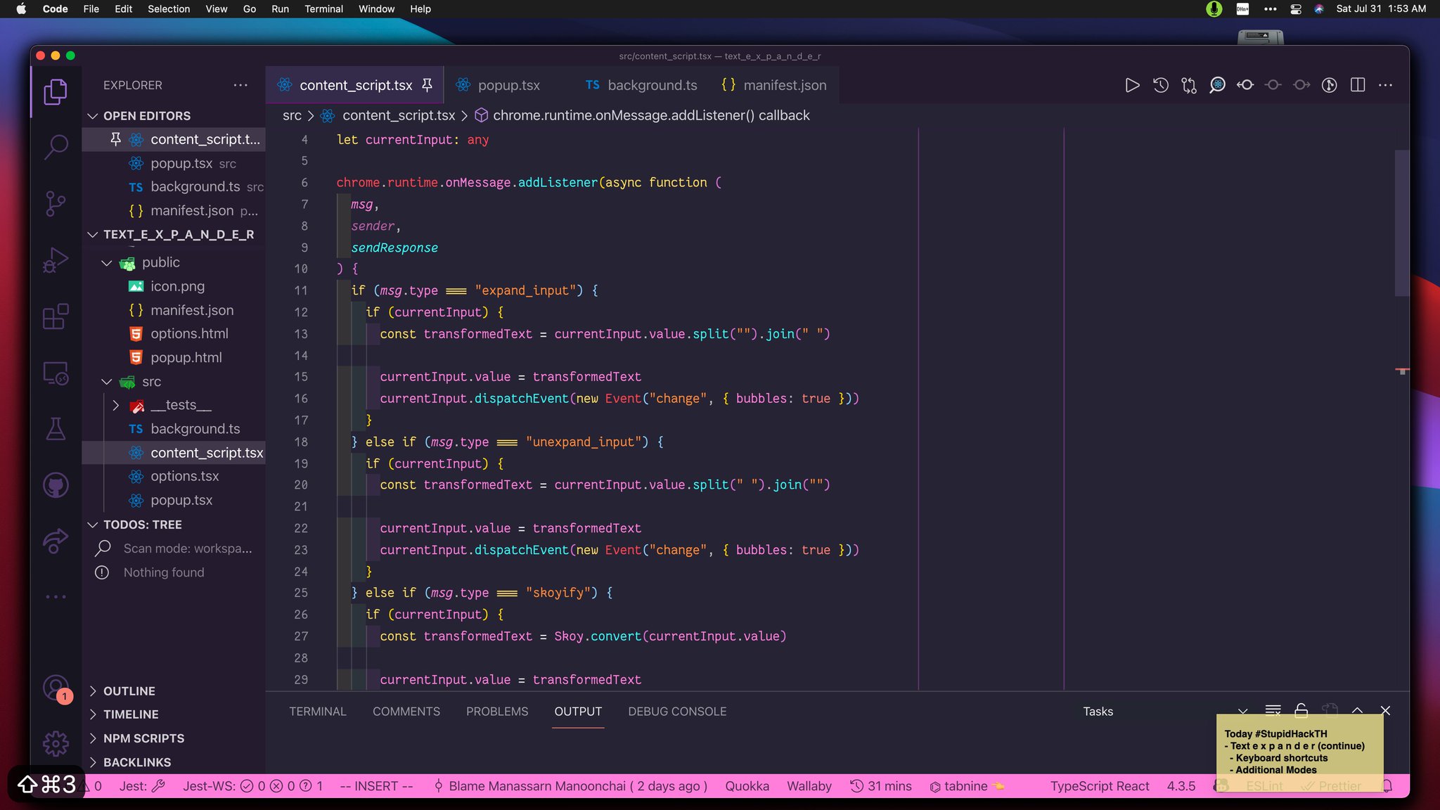 nඞrze على تويتر: "30 - Text E x p a n d e r (cont.) #100DaysOfCode https://t.co/MuooDGJNMY ...