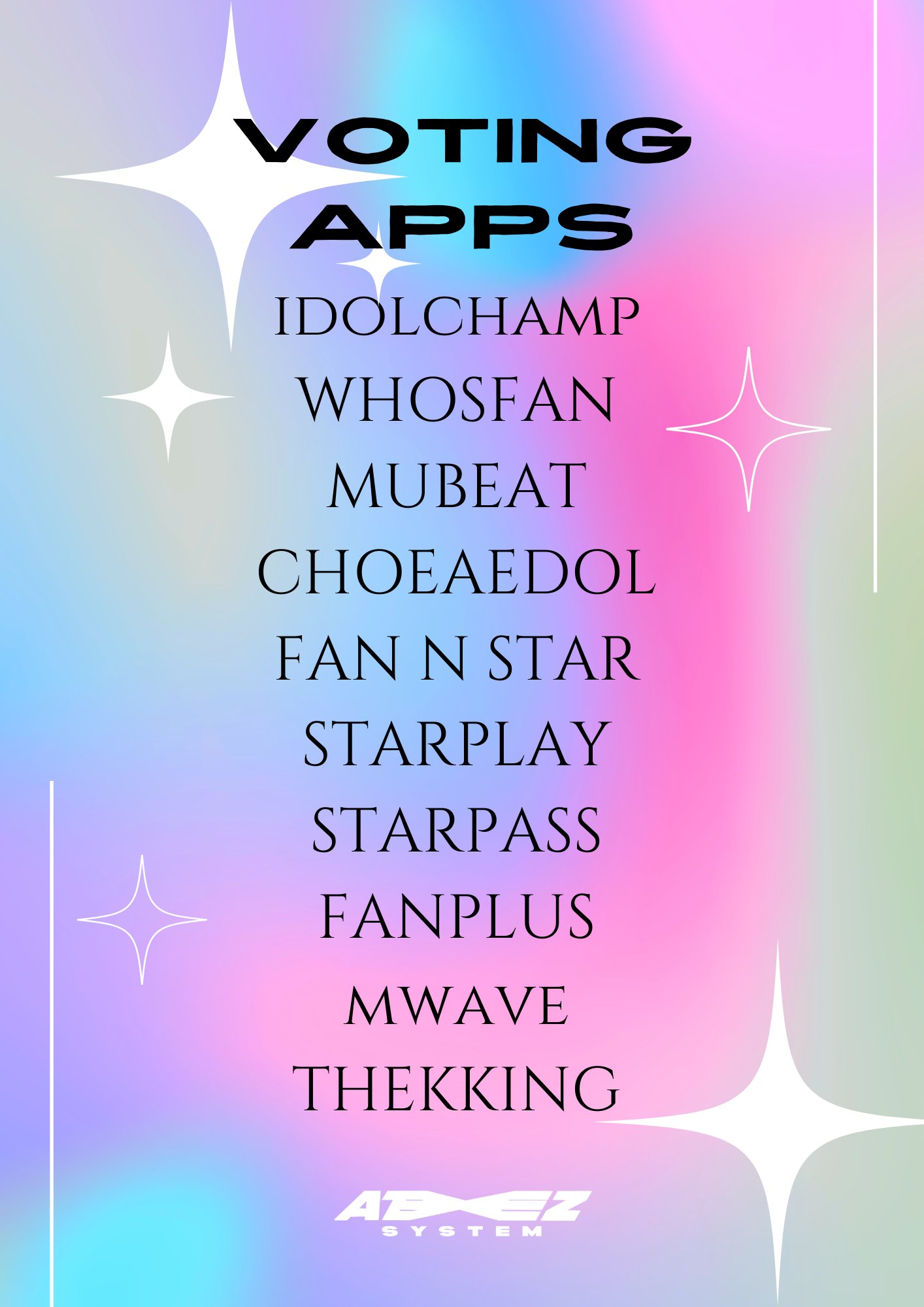 ATEEZ System on Twitter: "[📢] ATINYs! These are the apps that you need to have on your devices ...