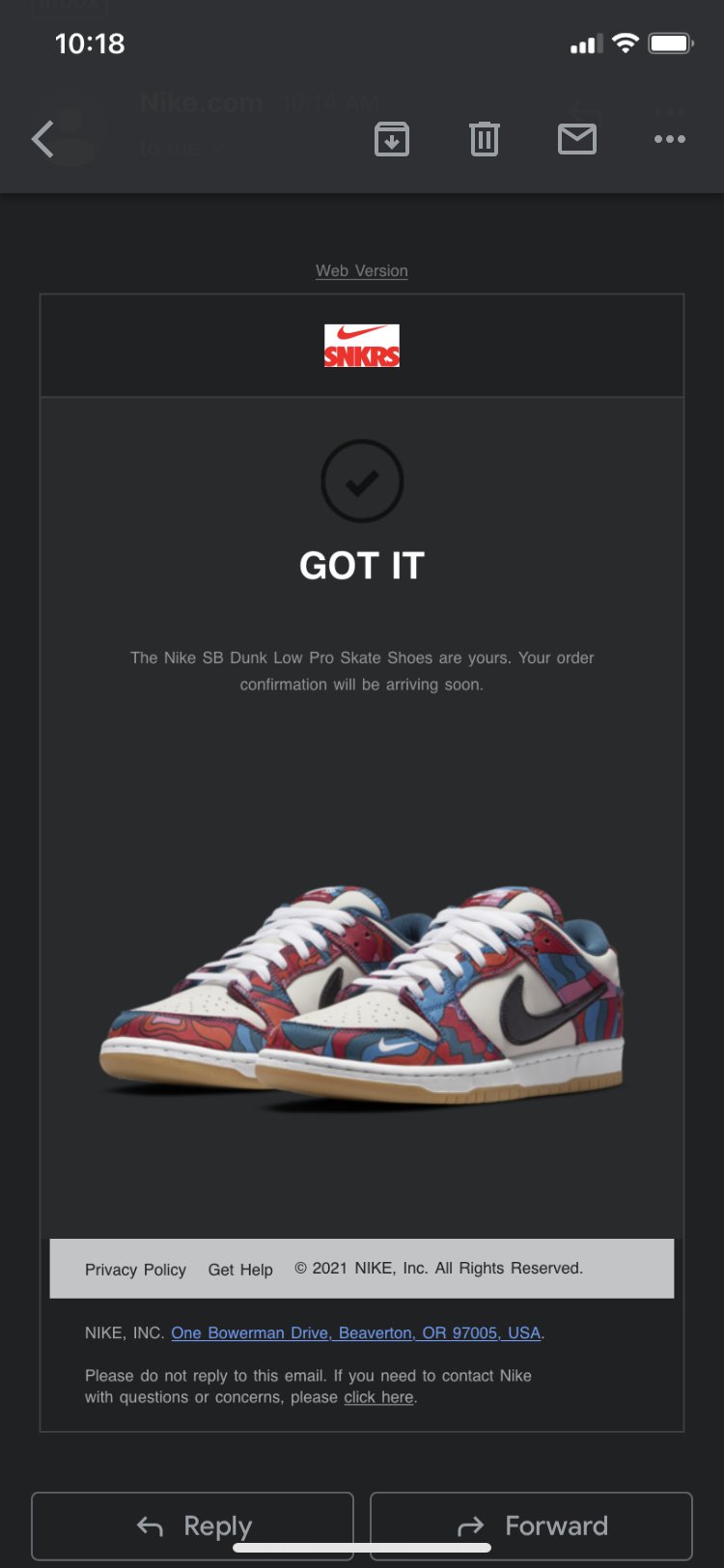 uTools Success on Twitter: "🥳🥳 uSNKRS SUCCESS 🥳🥳 | From user: RenFTW…