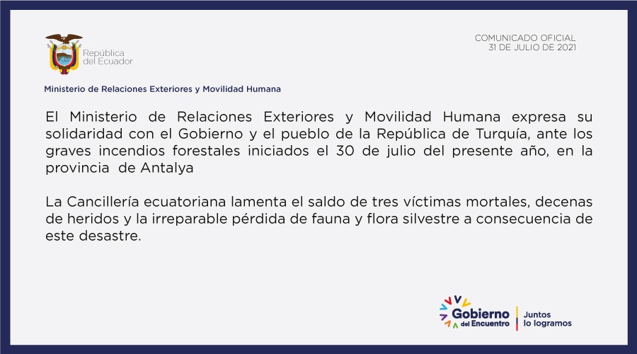 Cancillería Del Ecuador 🇪🇨 On Twitter Comunicado La Cancilleriaec