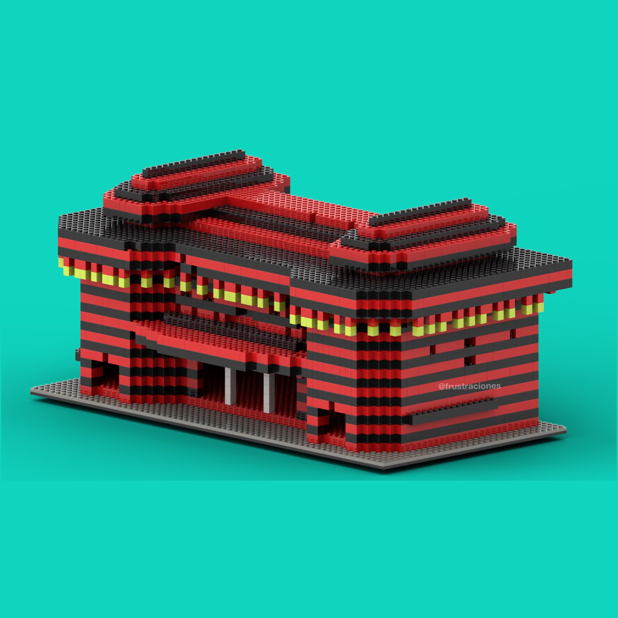 ! suppy ! on Twitter: "Lego Architecture Puerto Rico Series “00002” El Parque de Bombas ️🖤 el ...