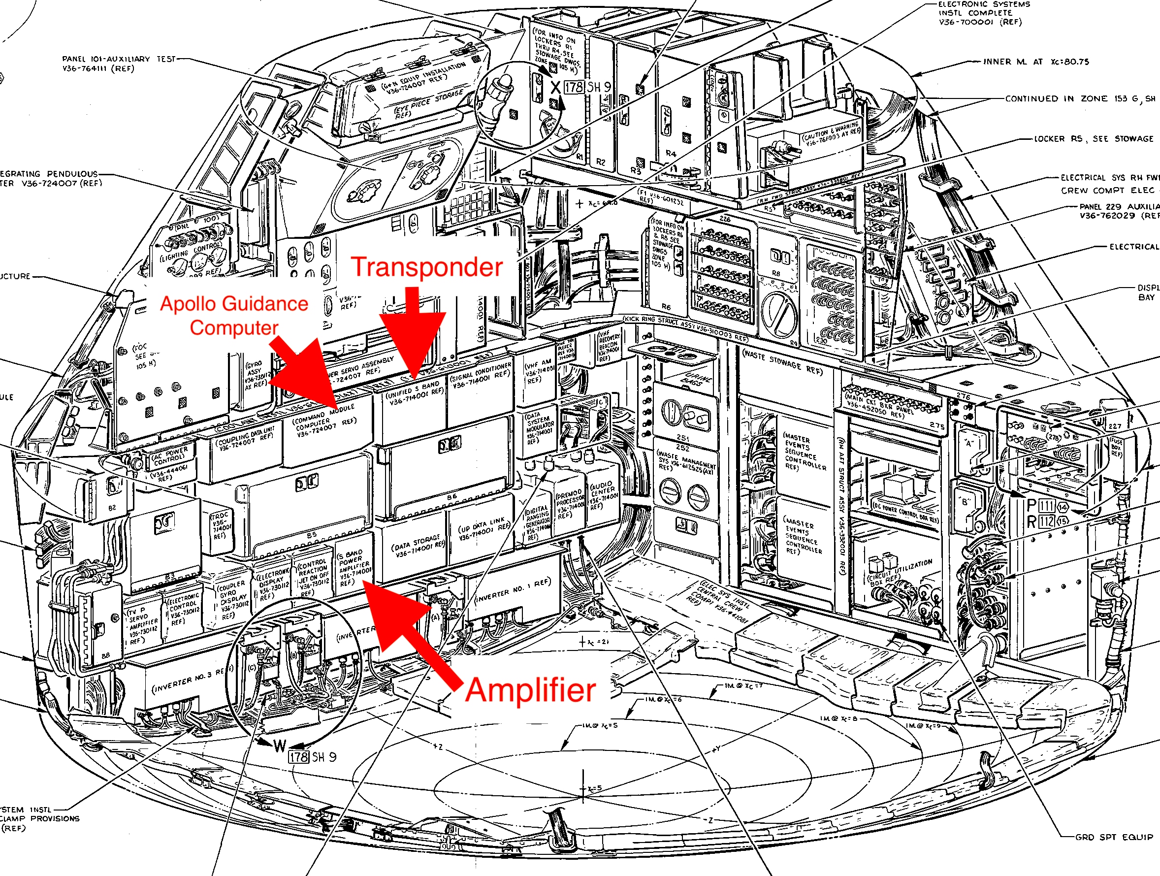 Apollo Command Module Diagrams