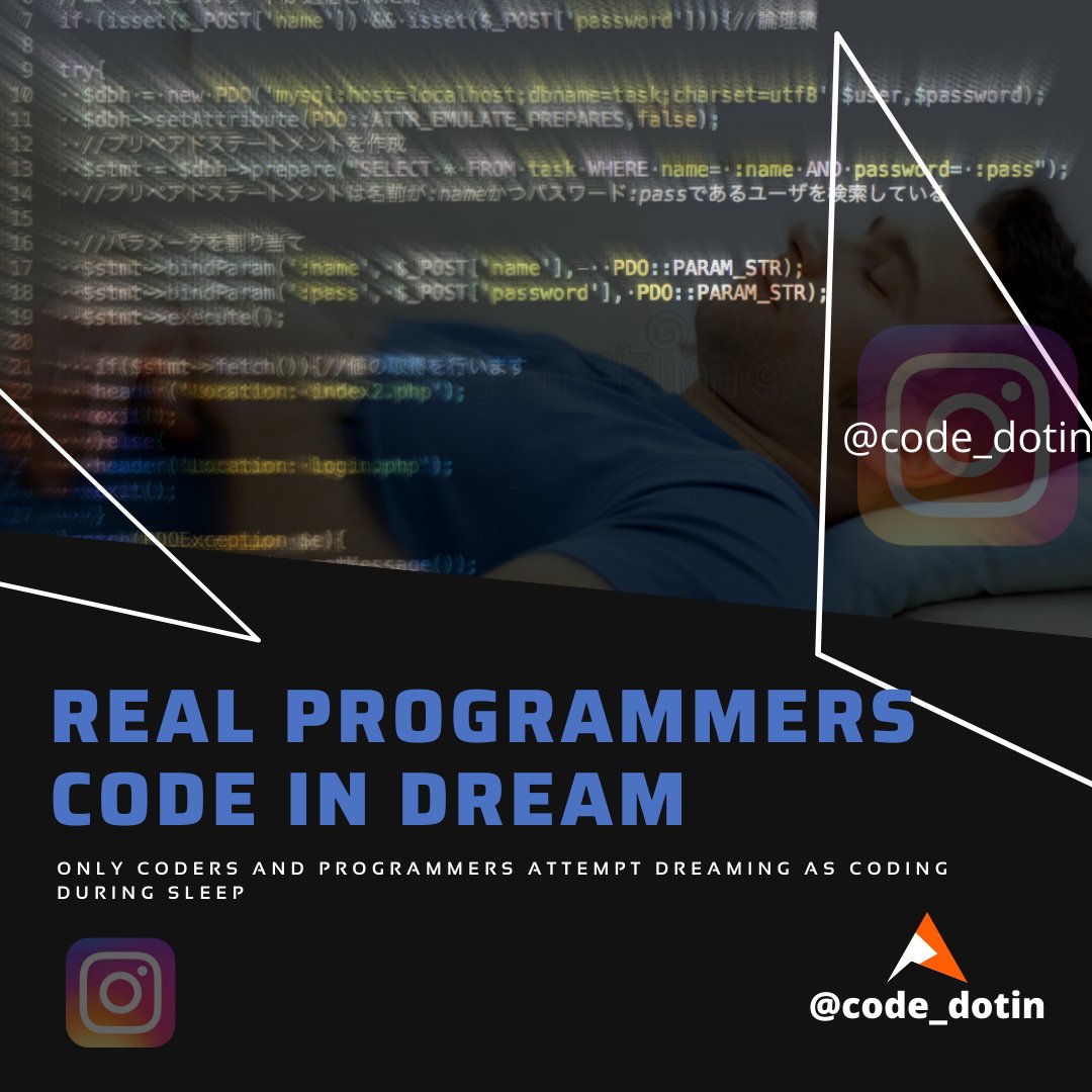 Codedotin On Twitter Programmers Dreams๐
Follow๐codedotin 4599