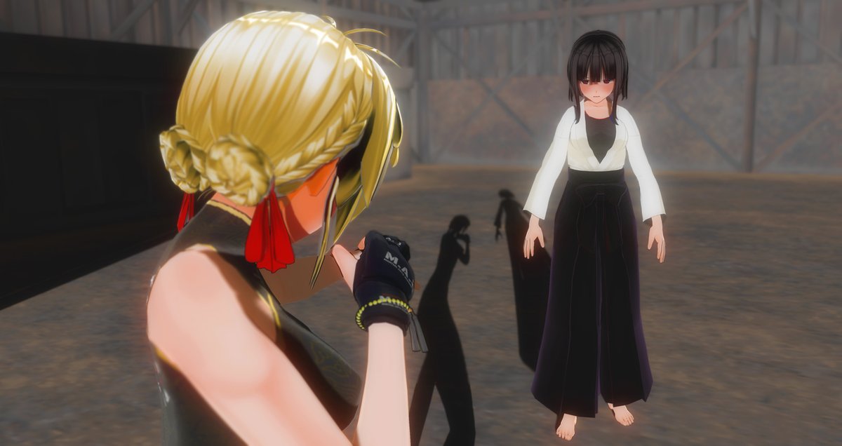 ろばなご・道 on Twitter: "#cm3d版深夜の真剣エディット60分一本勝負 お題「棒立ち・立ち尽くし」 無形の位（Mukei No Kurai） 新陰流の剣における極意で攻守一体の ...