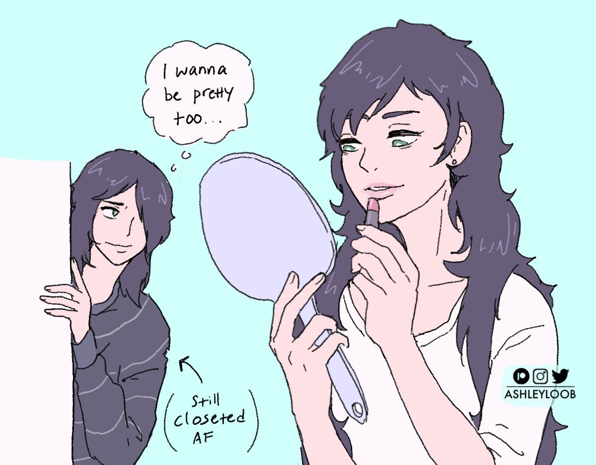 「i made a cat obsessed pastel eboy OC this is sasha, charlie'」🤔ASH🤔の漫画