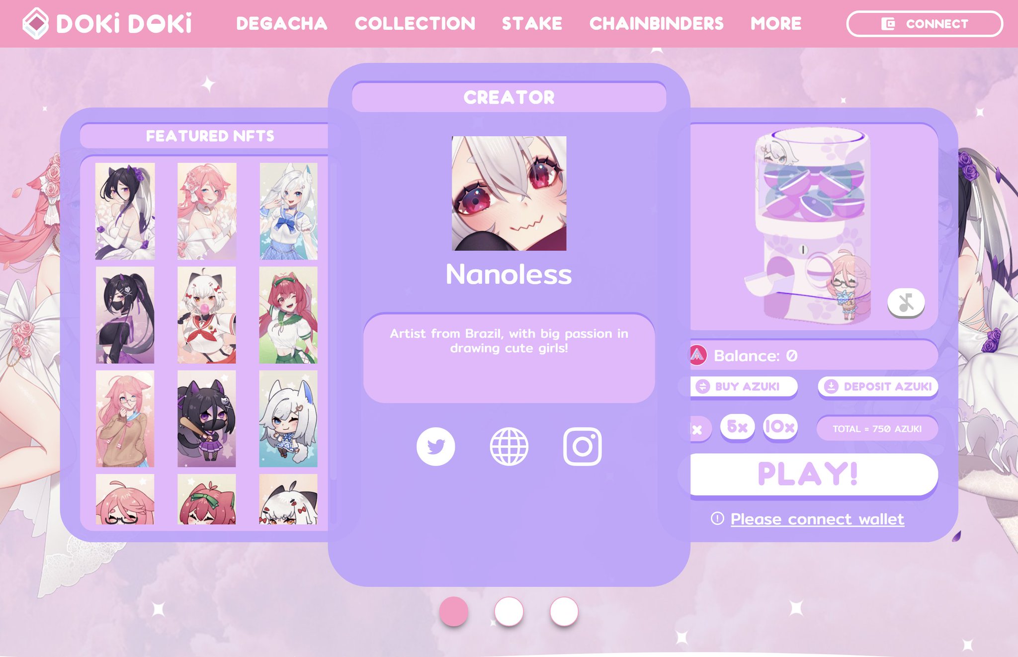 Doki Doki on Twitter: "Nano's machine is live ^u^/ Have you gotten your favorite waifus yet ...