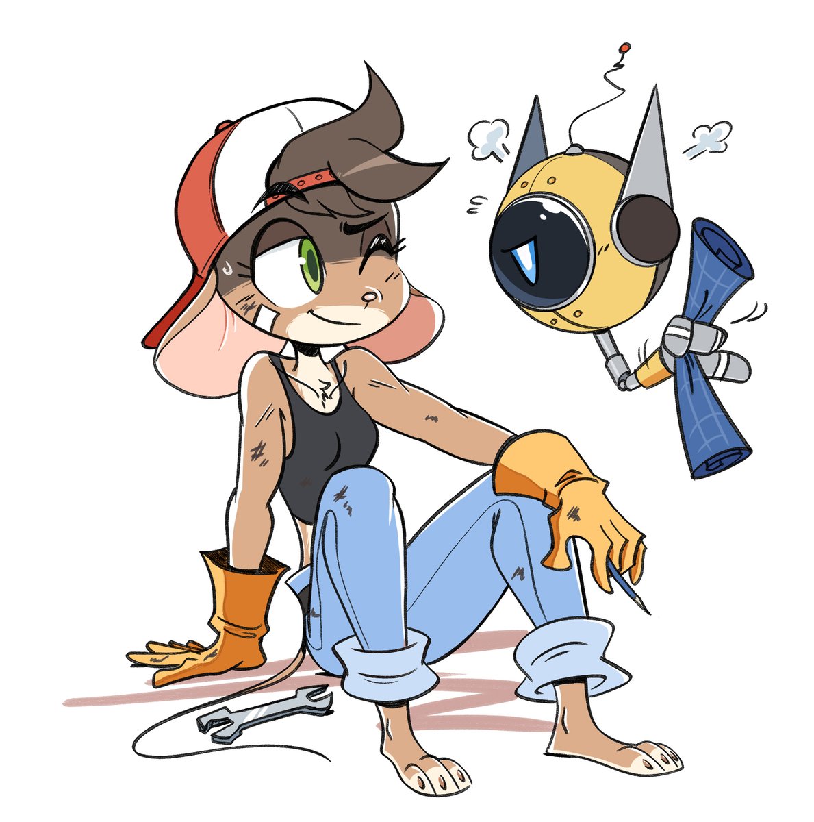 「Mags, but what if she wore a cap... 😳 」|Andy Ayalaのイラスト