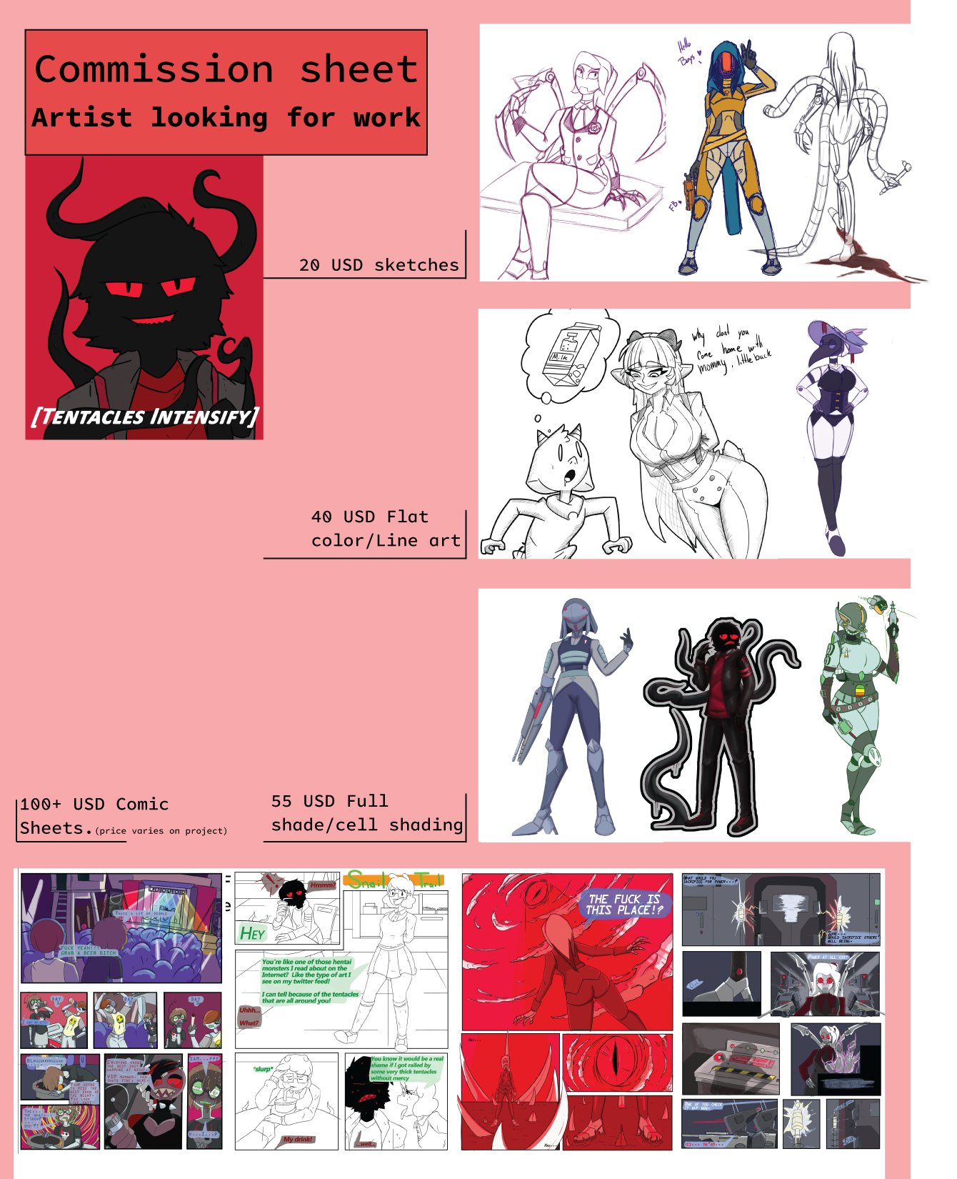 CEO of TENTACLES on Twitter: "***COMMISSIONS OPEN*** Alright, It is time that I actually work on ...