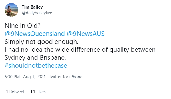 SydneyCityTV on Twitter: "Re, Tim Bailey's recent tweet comparing TCN & QTQ: Rather interesting ...