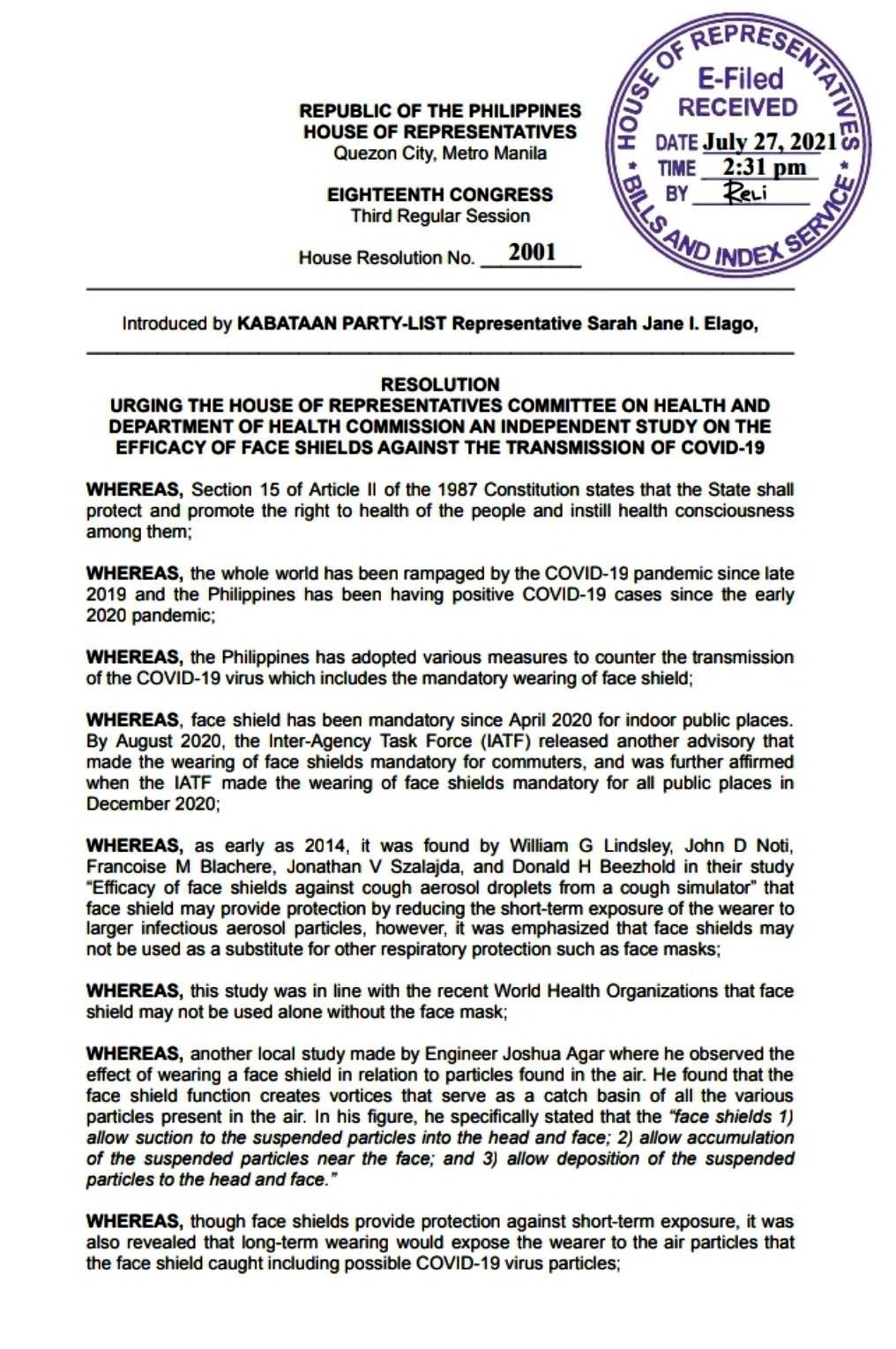 DZBB Super Radyo on Twitter: "READ: Kabataan Partylist Rep. @sarahelago, naghain ng isang ...