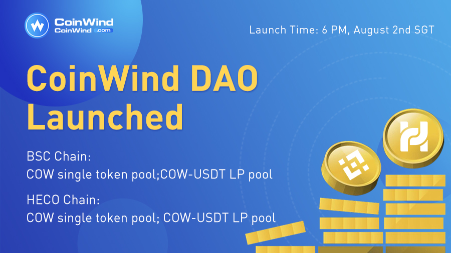 CoinWind on Twitter: "🥳CoinWind DAO Launched #BSC: Single Token Pool: $COW LP Pool: $COW - $USDT ...