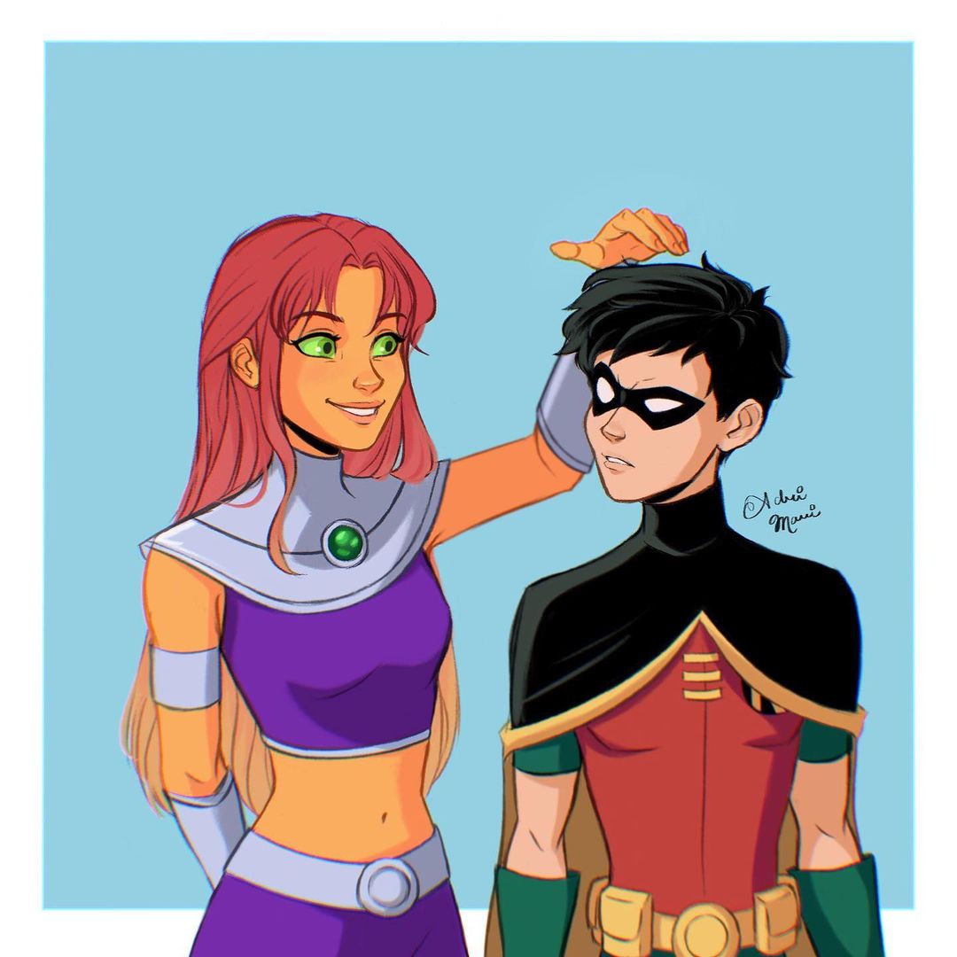 Starfire And Robin