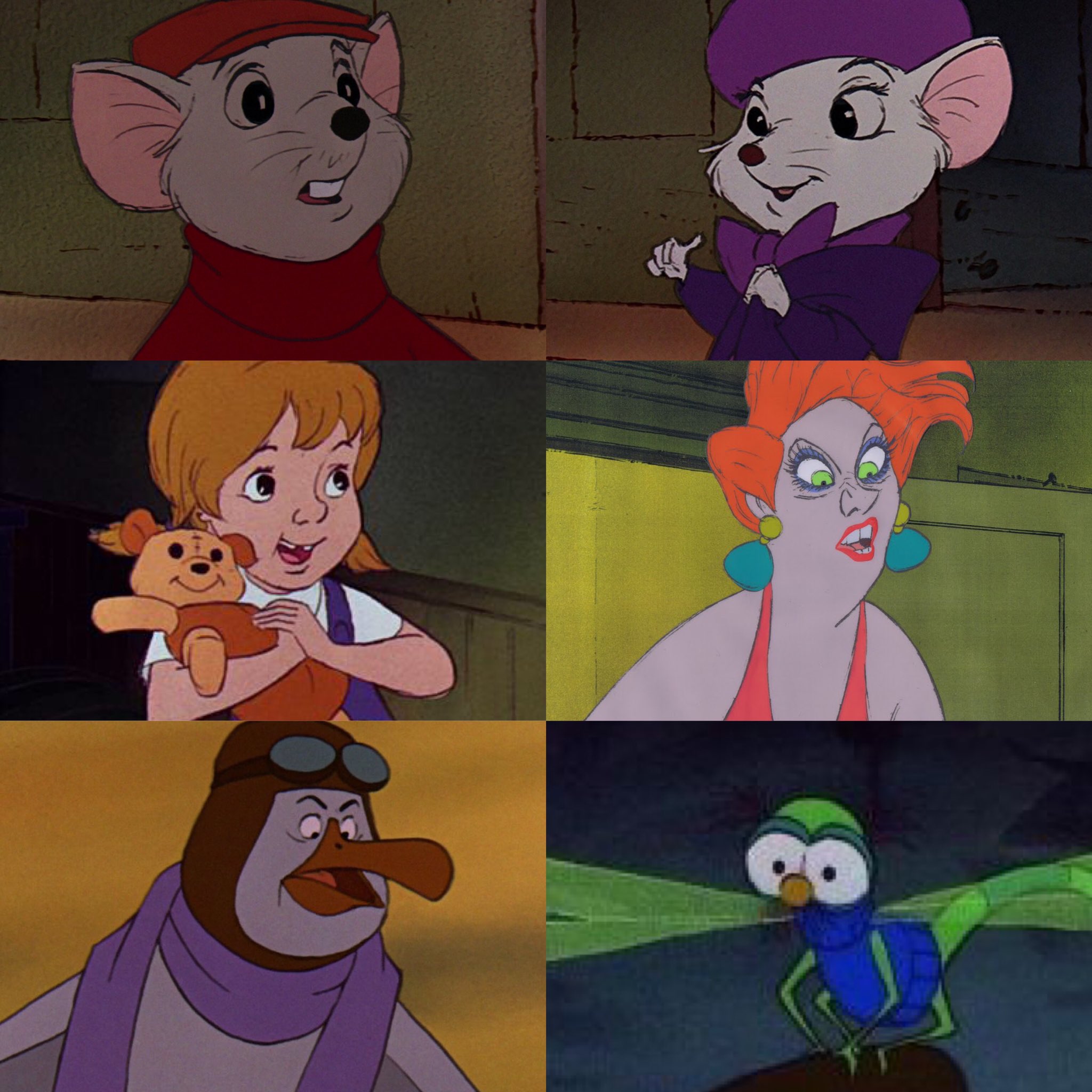 The Rescuers Orvilles Swamp Scene Clipart