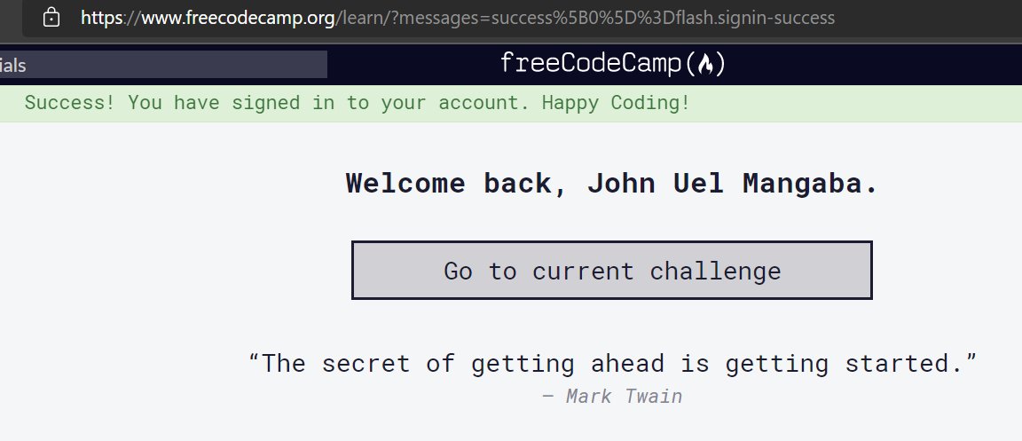 John Uel Mangaba on Twitter: "Day 2/100. Done setting up some accounts so i can finally learn ...