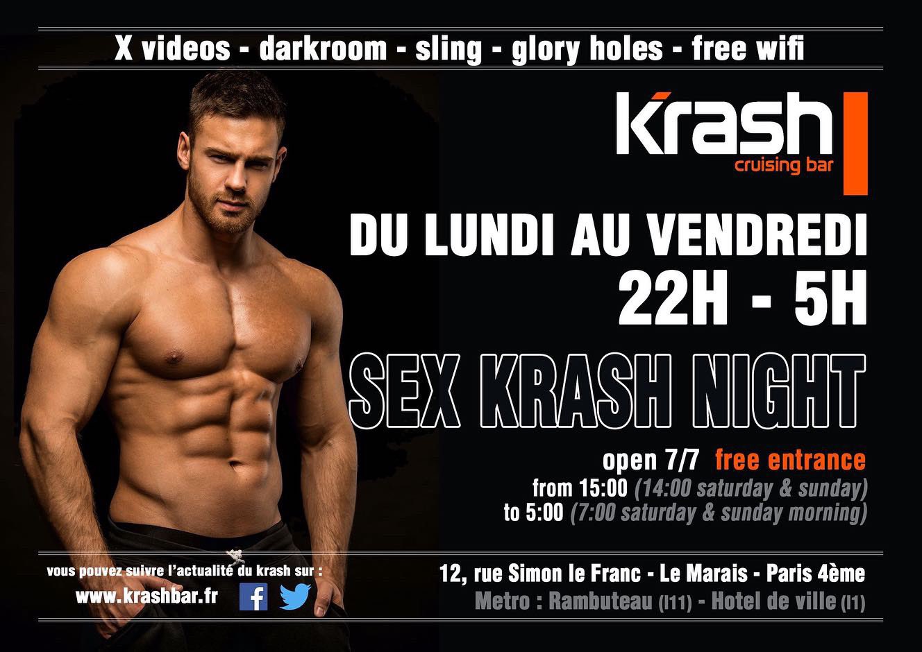 KRASH BAR on Twitter: "Sex Krash Night jusqu’à 5h du mat avec Pierre et ...