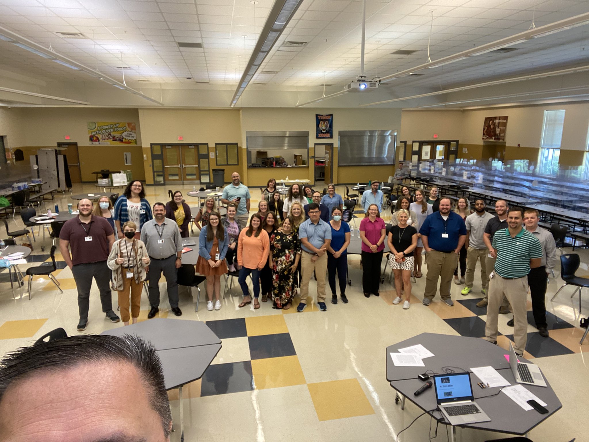 Danny Adkins on Twitter: "New teacher orientation in Woodford today! Everyone getting familiar ...