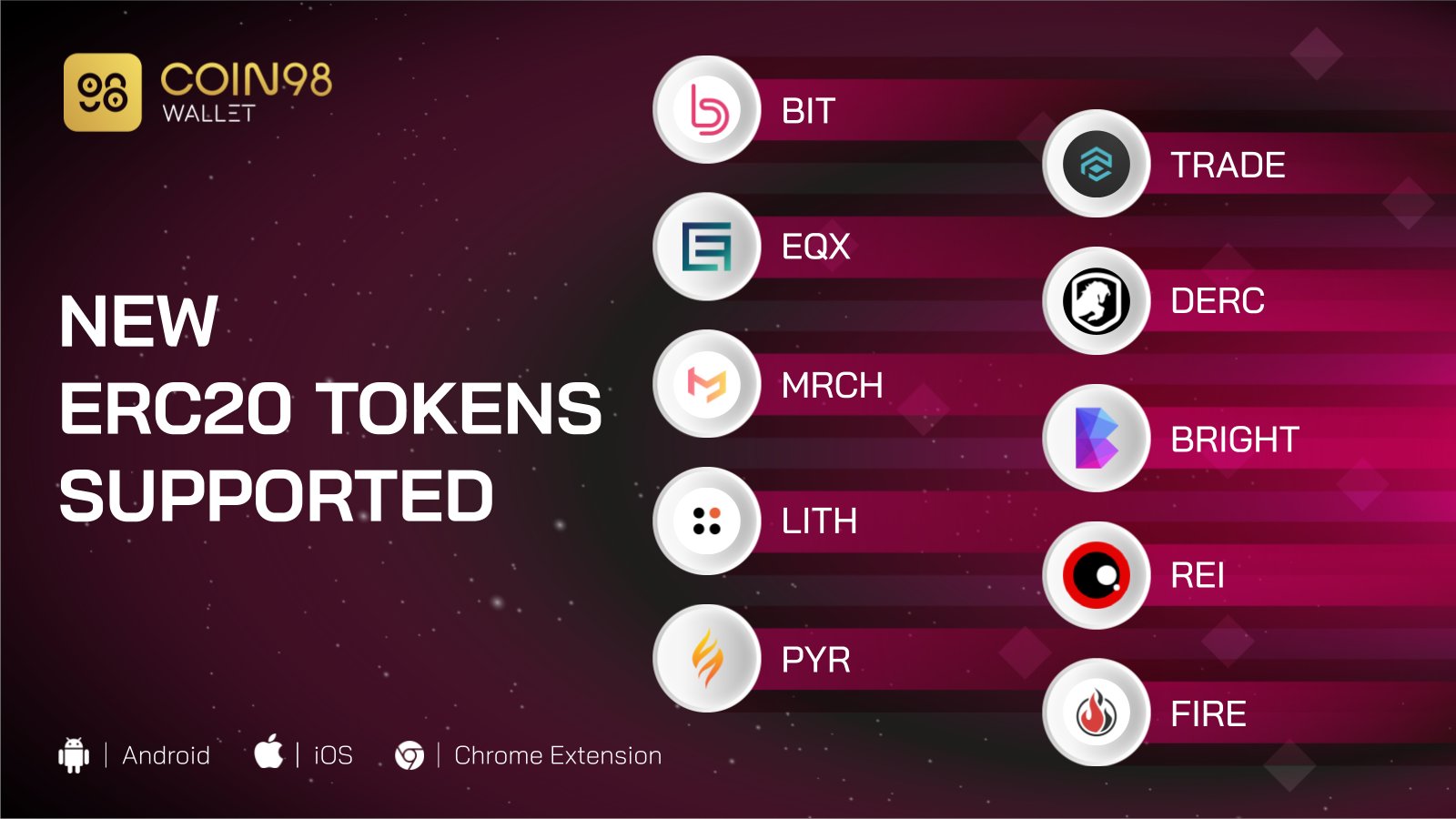 Coin98 Super App (Formerly Coin98 Wallet) on Twitter: "Coin98 Wallet has just hunted many ...