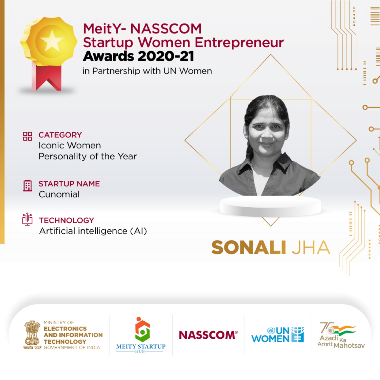 MyGovIndia on Twitter: "Sonali Jha, the founder of @cunomial, a customizable cloud-native ...