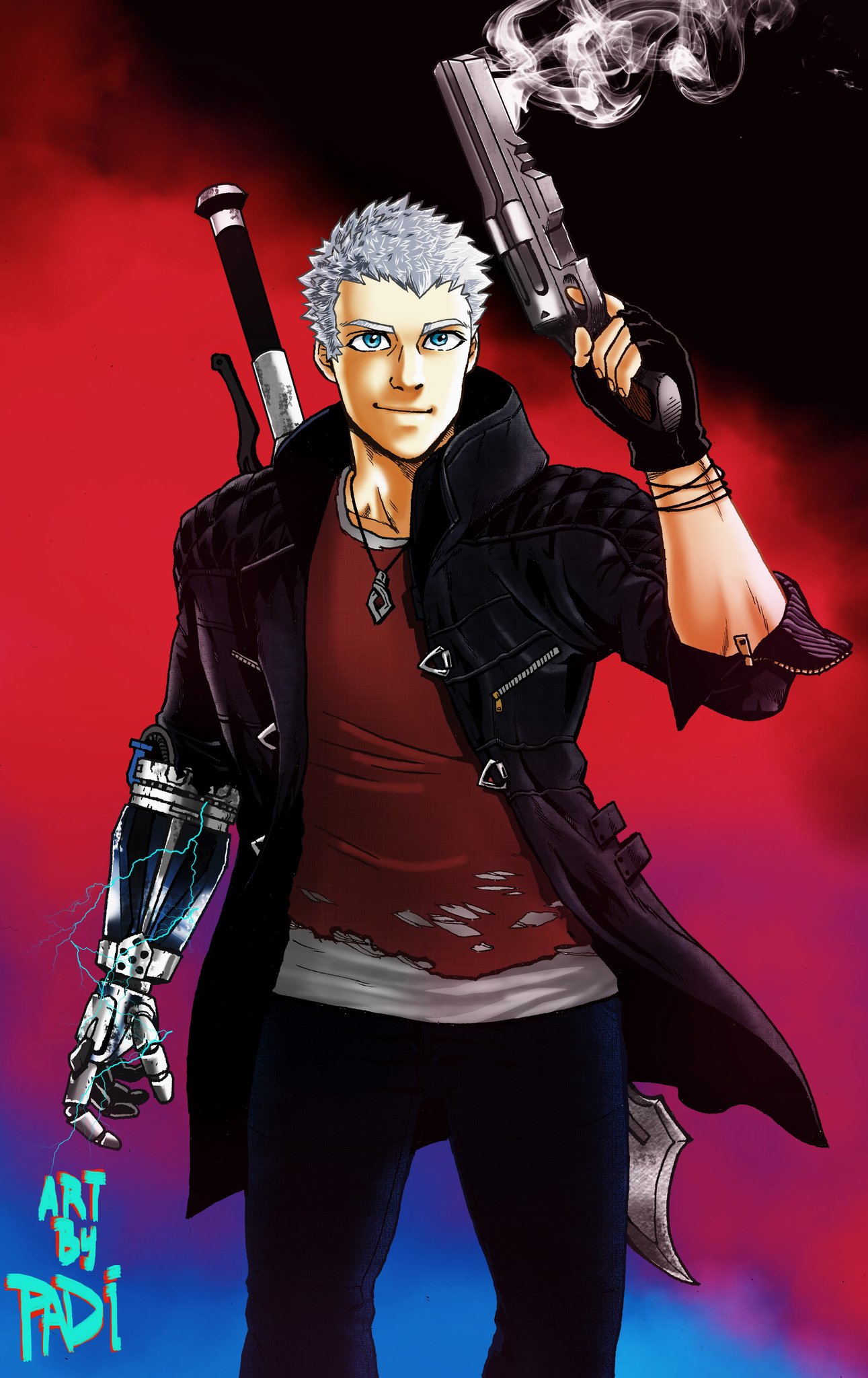 Nero Devil May Cry Art Nero (Devil May Cry 4) Vs Archer (Fate/Stay