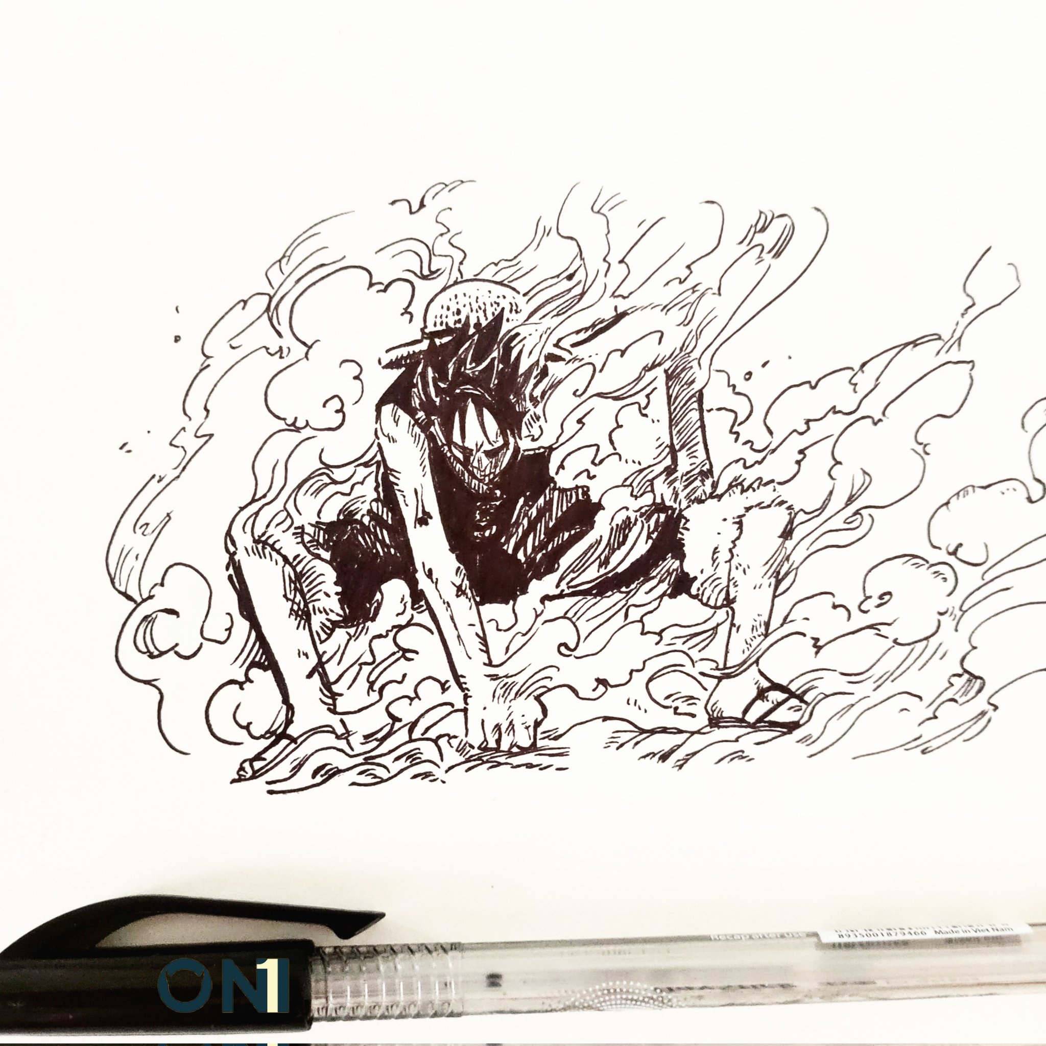 One Piece Luffy Gear Second Drawing