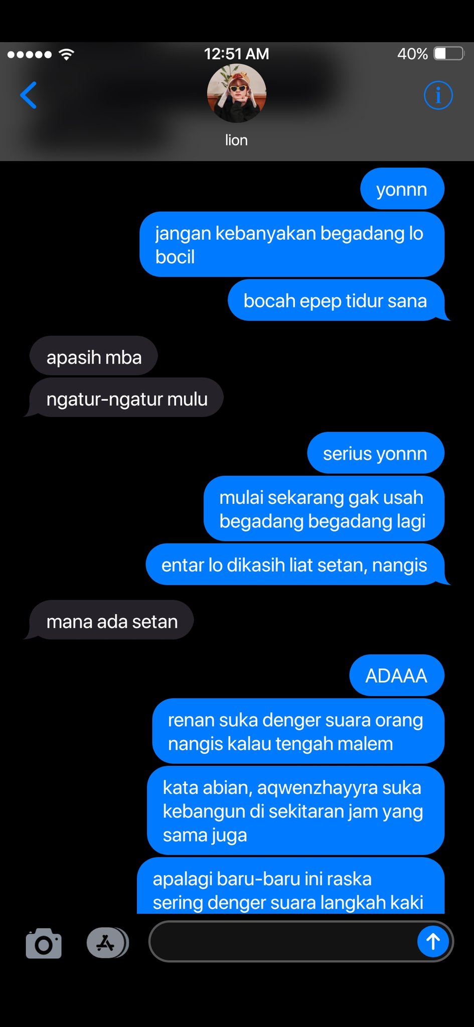 isel on Twitter: " sembilan belas ; chat lion & zella sebelumnya https://t.co/5P7El404Y9" / Twitter