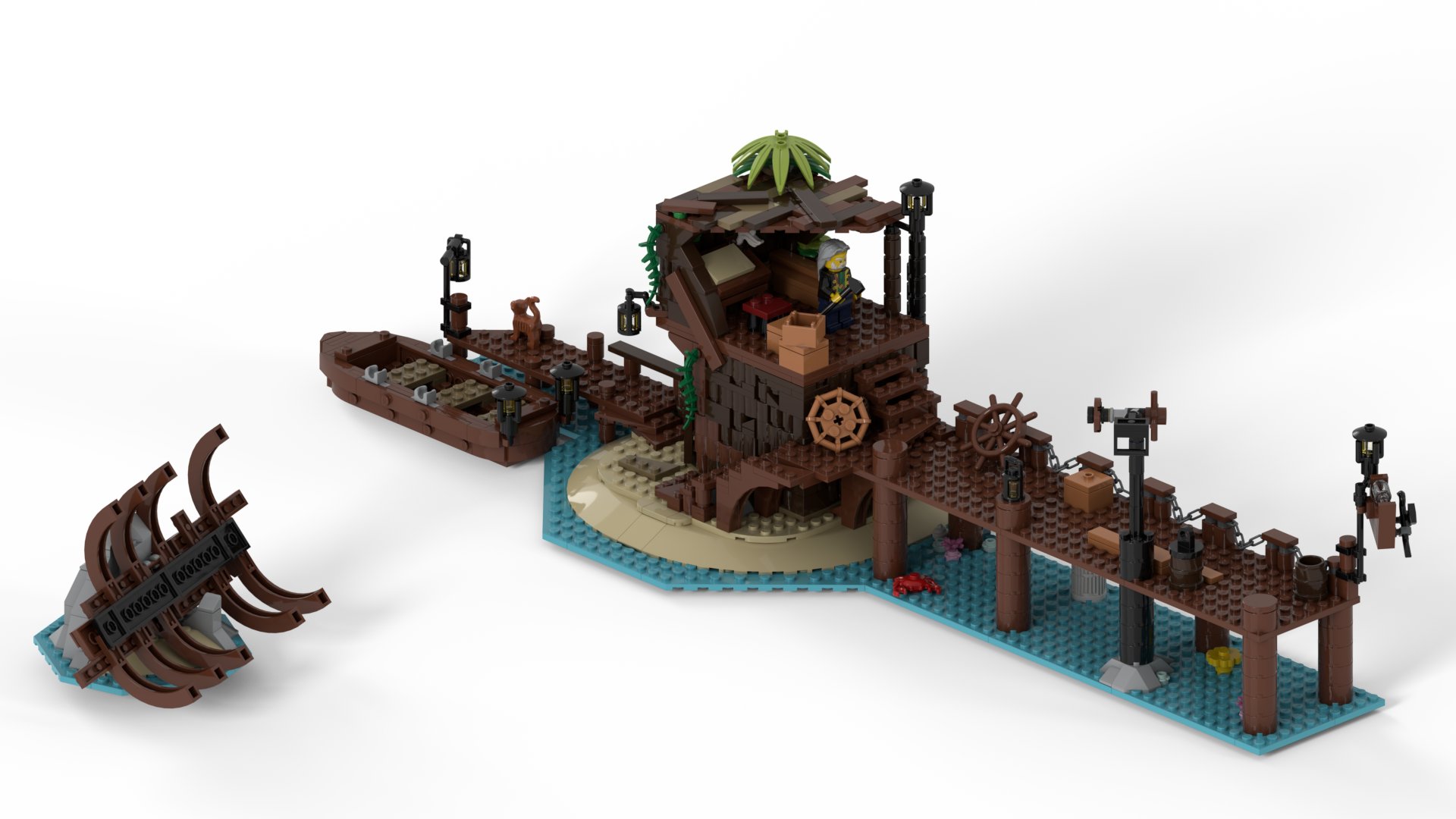 Lego Rowboat