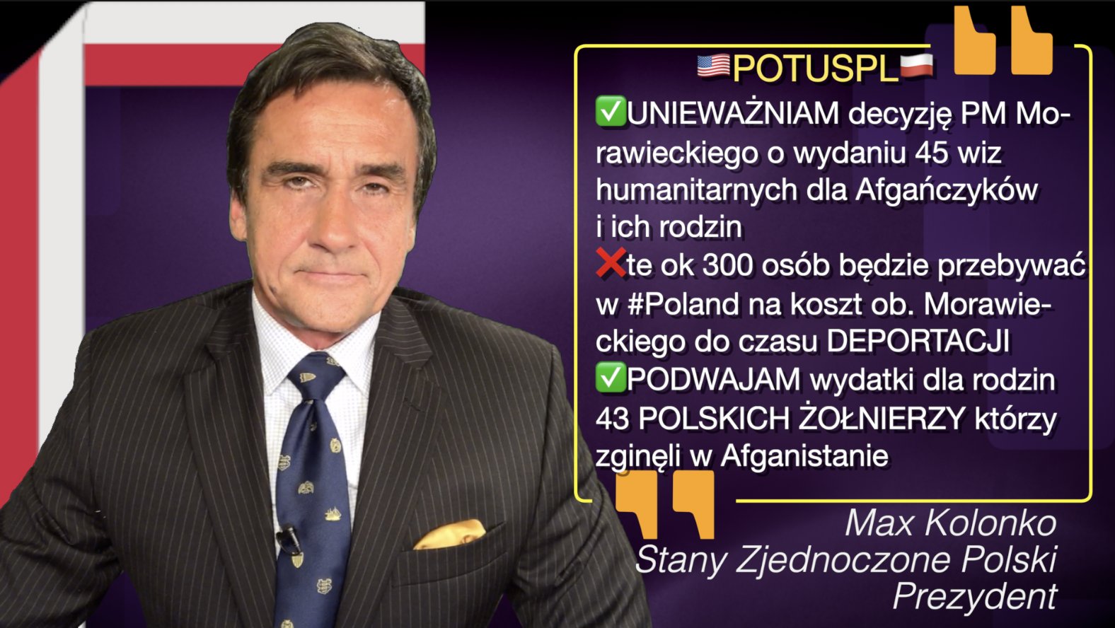 maxkolonko on Twitter: "🇺🇸POTUSPL🇵🇱 UNIEWAŻNIAM decyzję @MorawieckiM o wydaniu 45 wiz ...