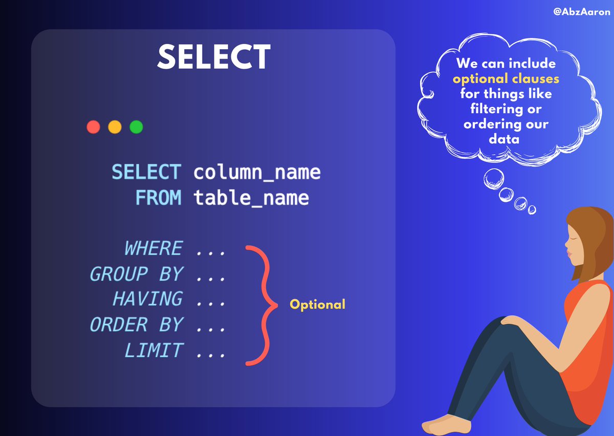 10 useful operations in SQL. A Thread 👇 - Thread from Aaron @AbzAaron ...