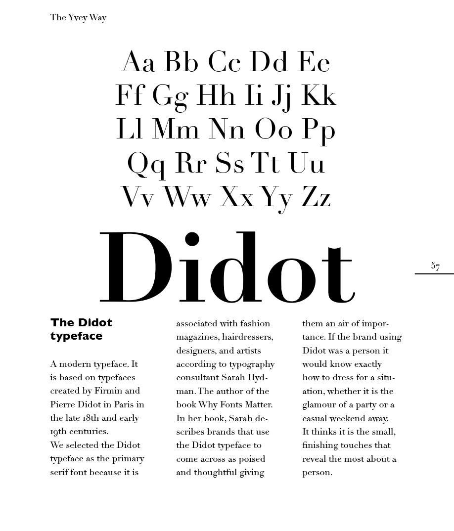 Didot Typeface