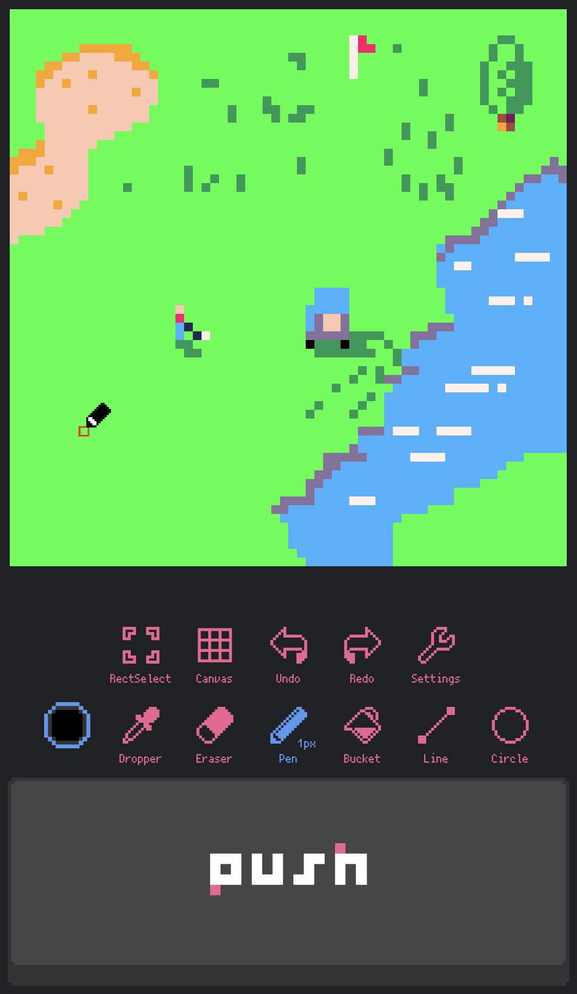 Johan Peitz on Twitter: "First mock-up made on the tram using dotpict.…