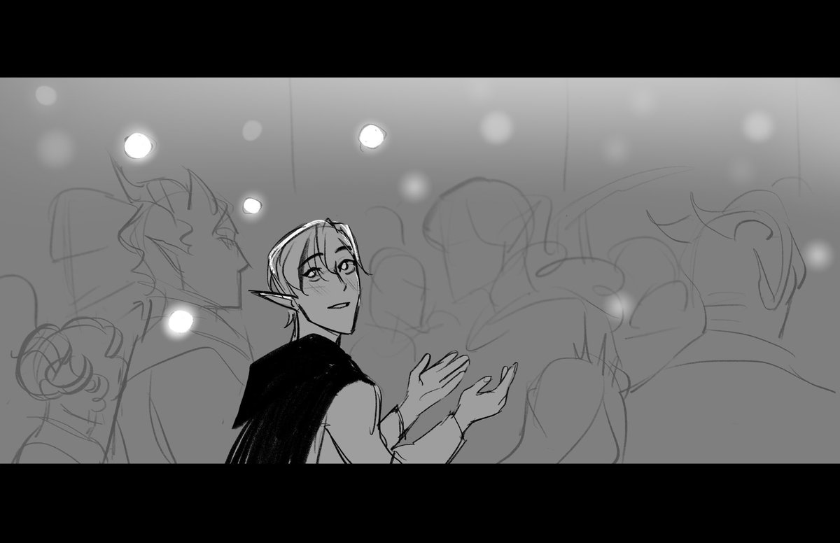 「Dancing lights in the mountain drow town 🤍🌌 」M ♡の漫画