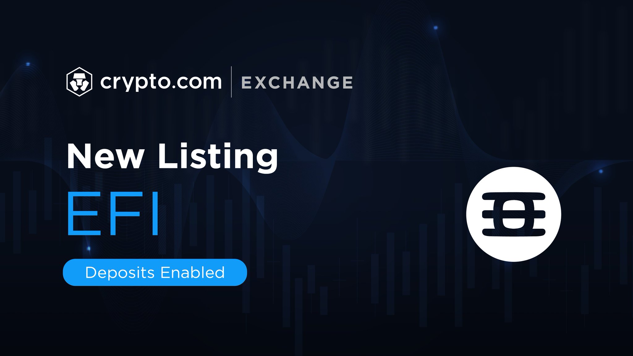 Crypto.com on Twitter: "$EFI deposits are enabled in the https://t.co/vCNztABJoG Exchange 🔥 ...
