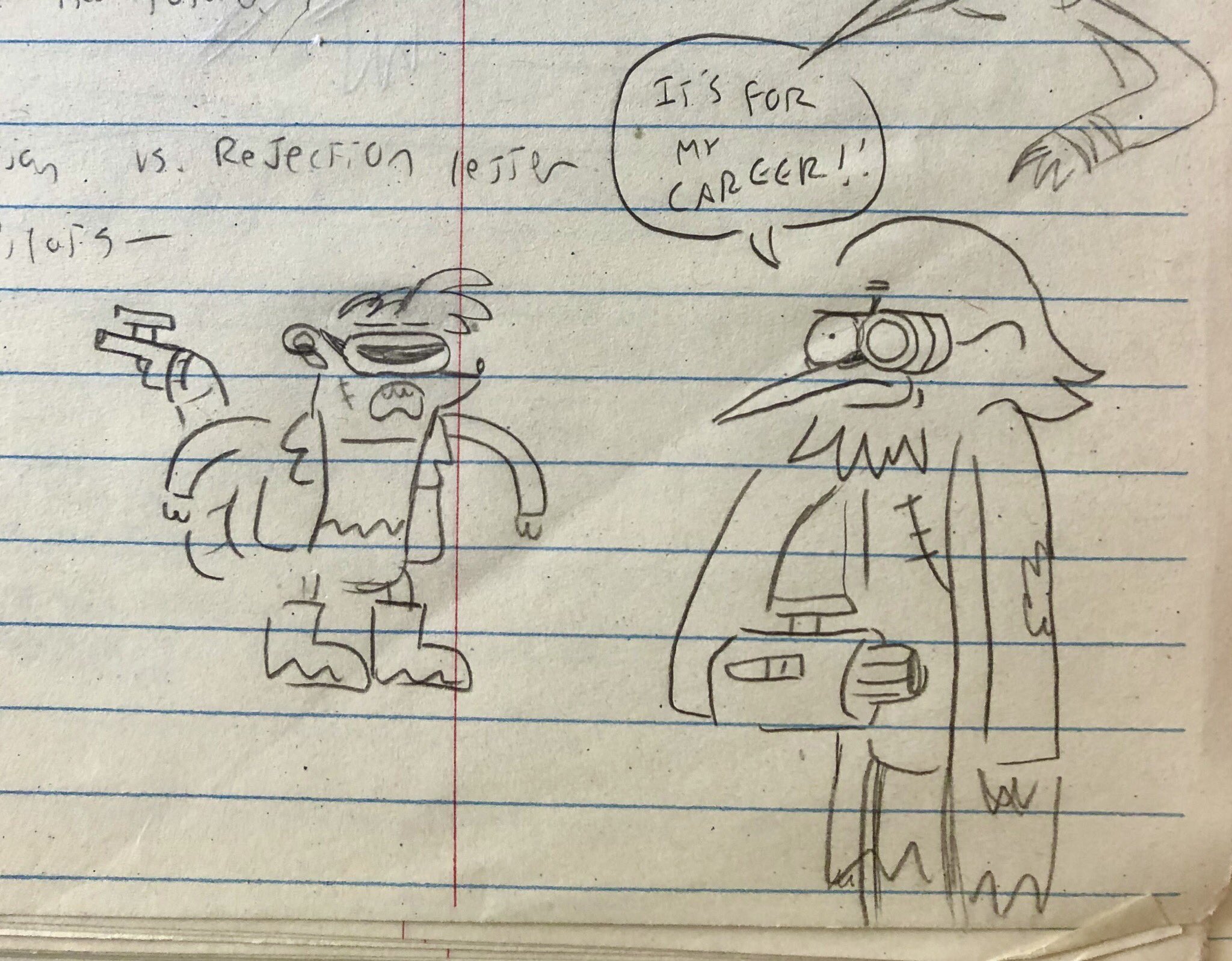 Regular Show Rigby And Mordecai Drawing