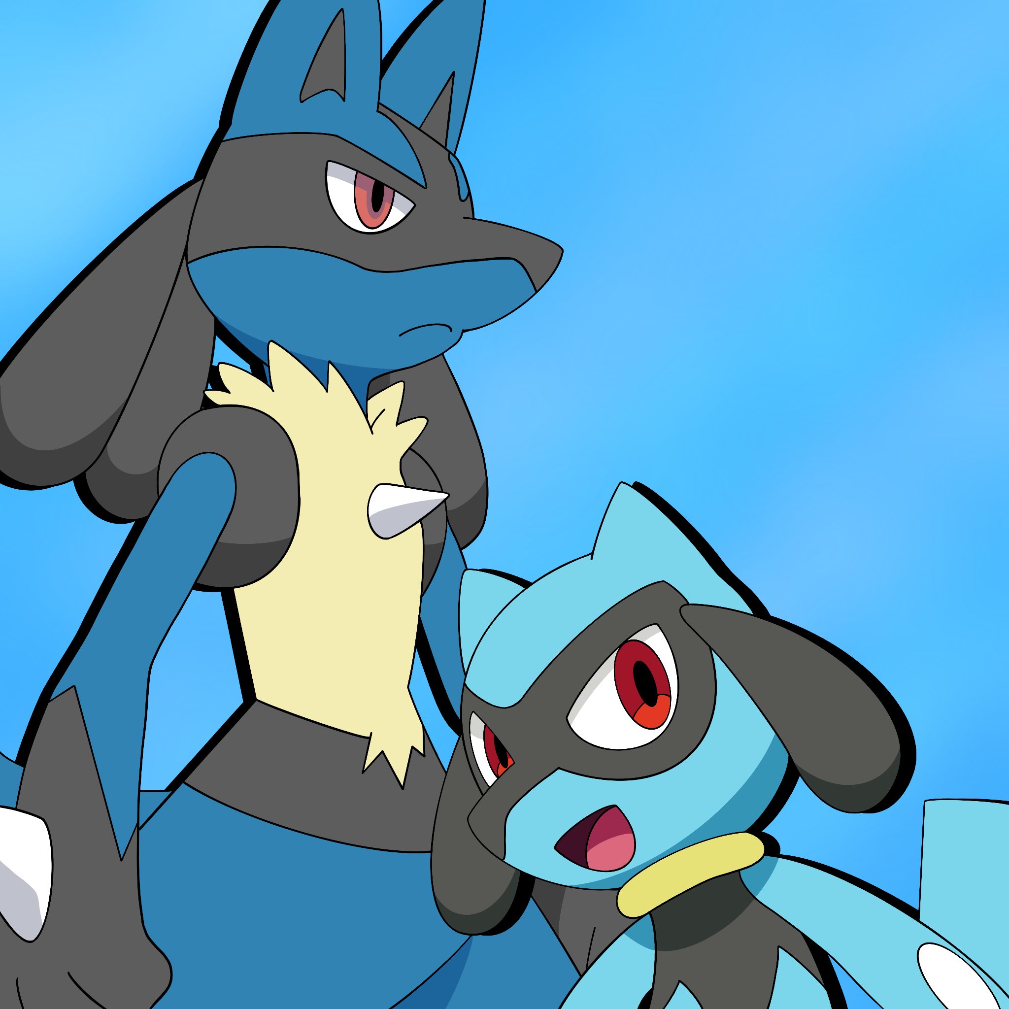 Pokemon Lucario And Riolu