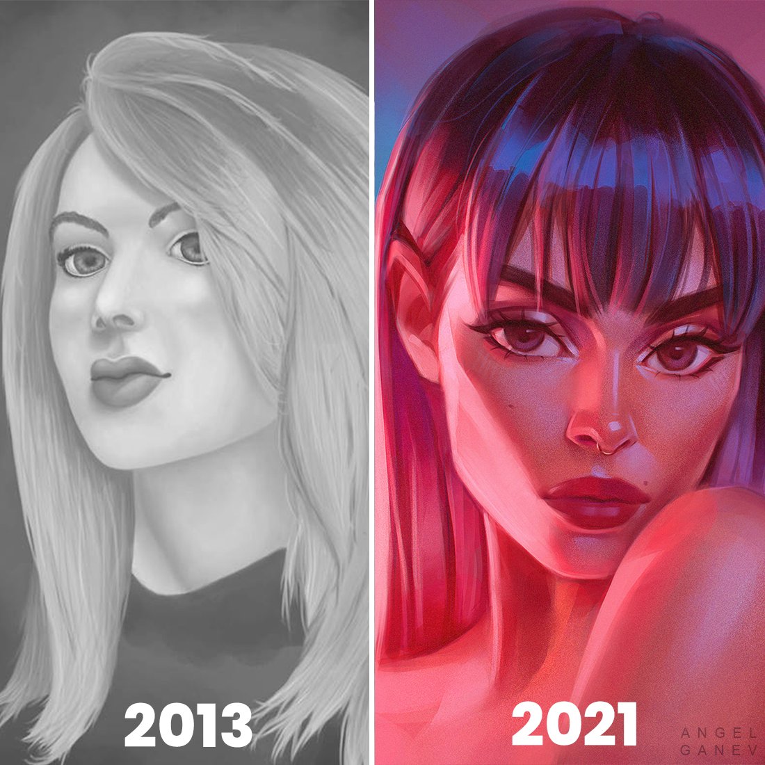 Angel Ganev ⚜ on Twitter: "My 8 year art progress hello🙈 https://t.co/2ikhHE2HJd" / Twitter