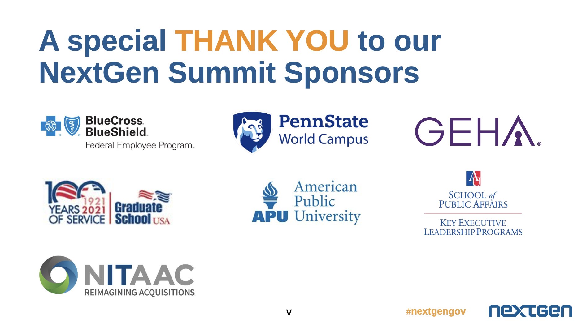 NextGen Government Training Summit on Twitter: "As we get ready for our fifth round of breakout ...