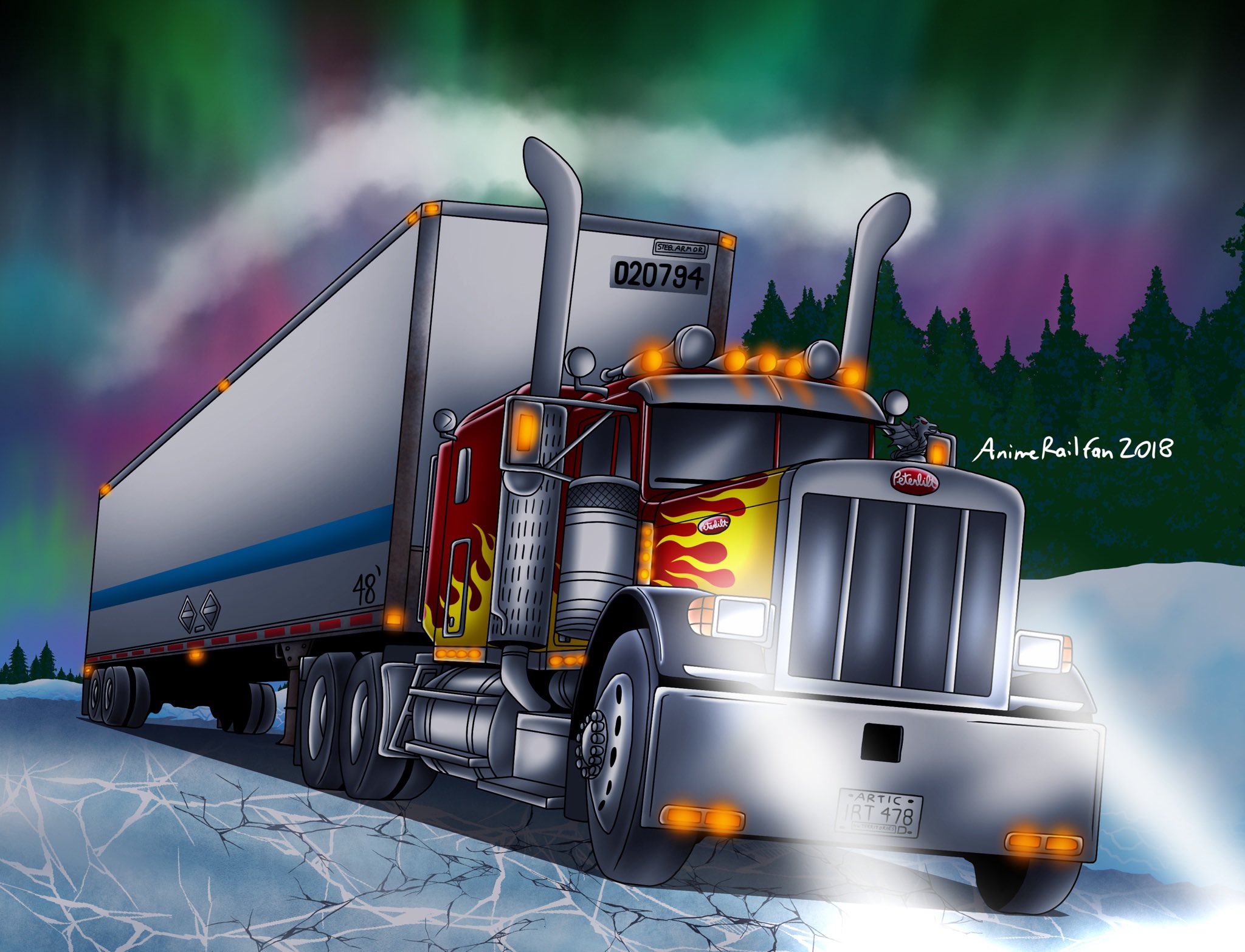 Hot Rod Semi Truck Drawings