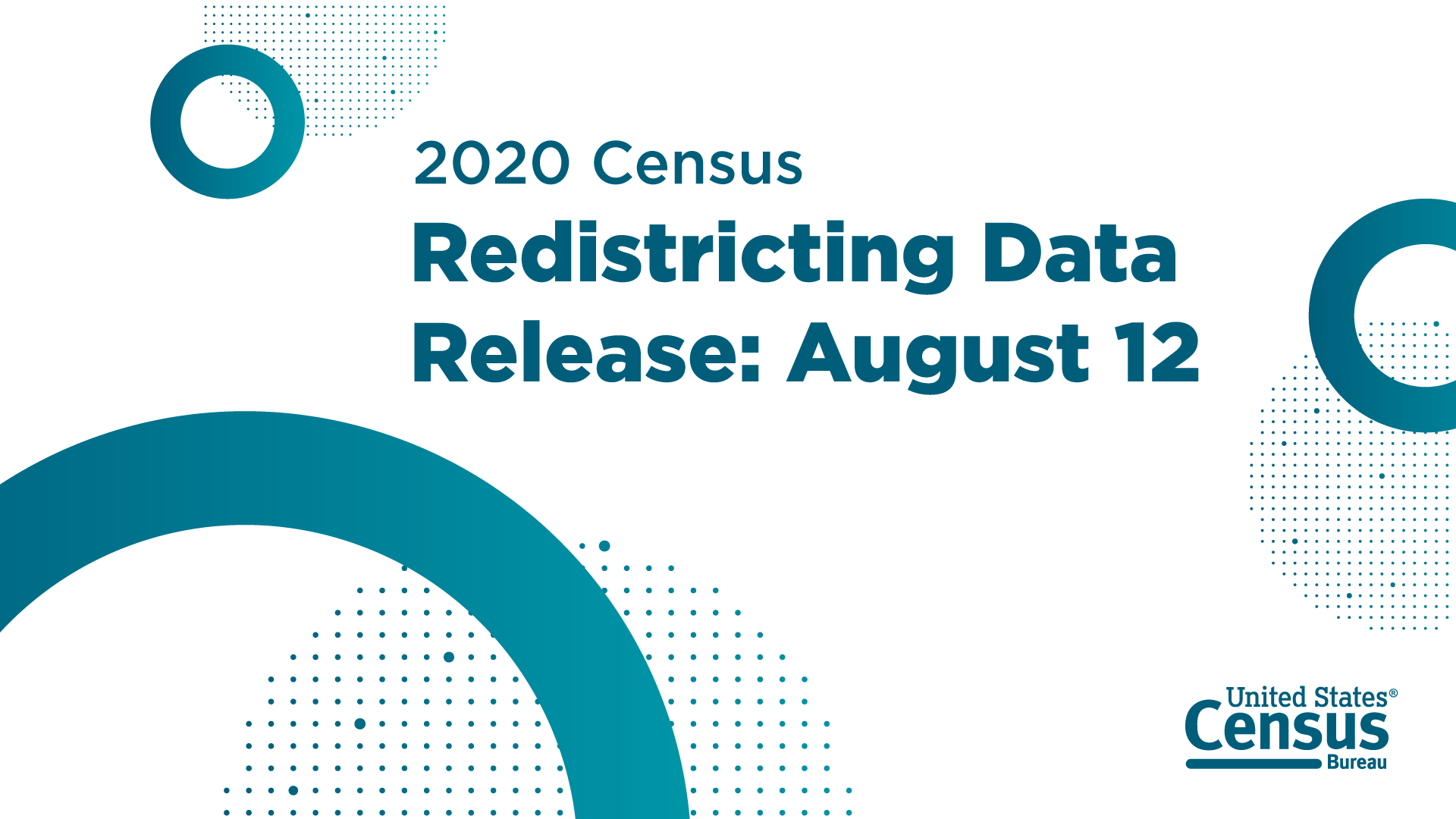 U.S. Census Bureau on Twitter: "NEW: The next #2020Census data release will be Aug. 12 @ 1PM ET ...